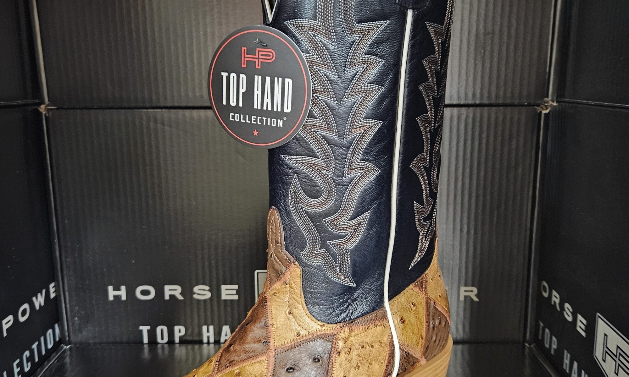 Top Hand HP9514 F.Q. Ostrich Patchwork - Little Joe's Boots