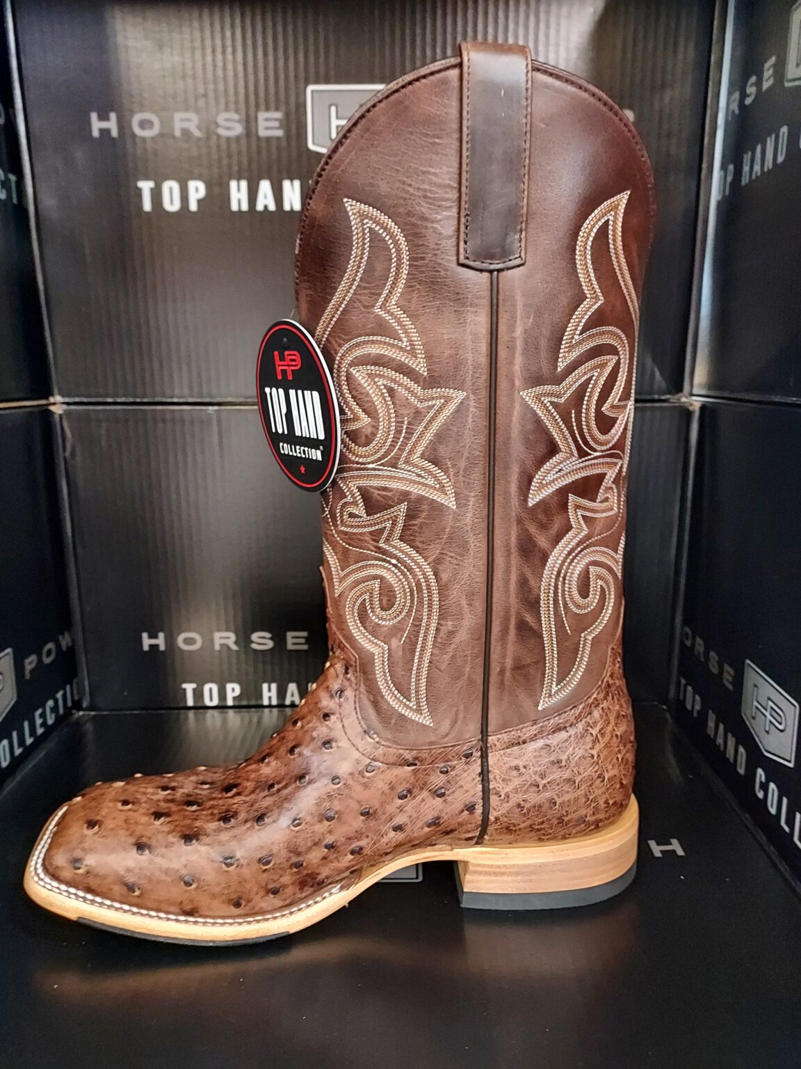 Top Hand HP8001 Kango Tobacco F/Q Ostrich - Little Joe's Boots