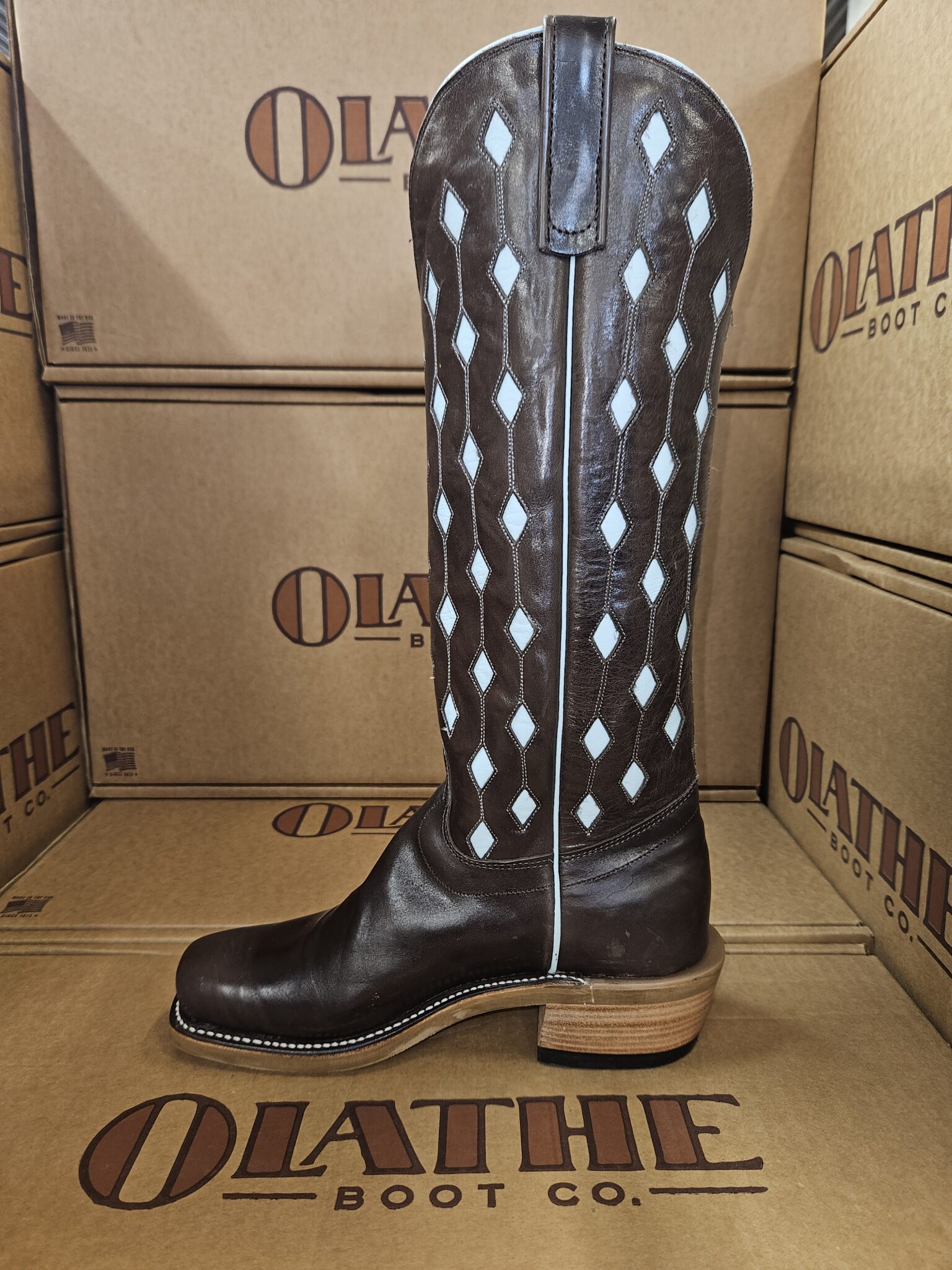 Olathe TT13 Brown Vachetta - Little Joe's Boots